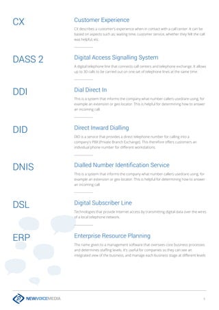 Call center Terminology | PDF | Cloud Computing | Internet