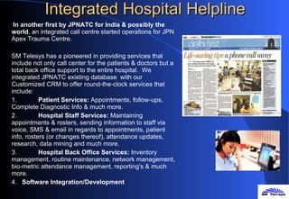 Call centre at jpnatc | PPT | Healthcare Industry | Industries