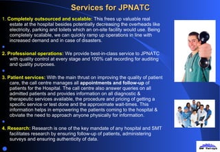 Call centre at jpnatc | PPT | Healthcare Industry | Industries