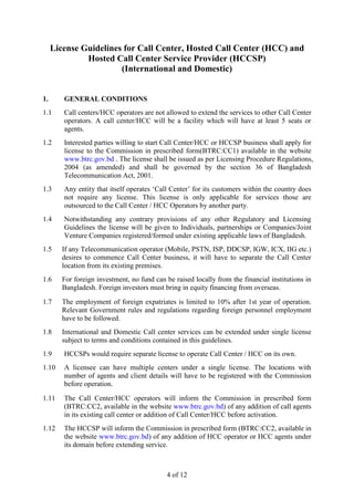 Callcentre guidelines | PDF