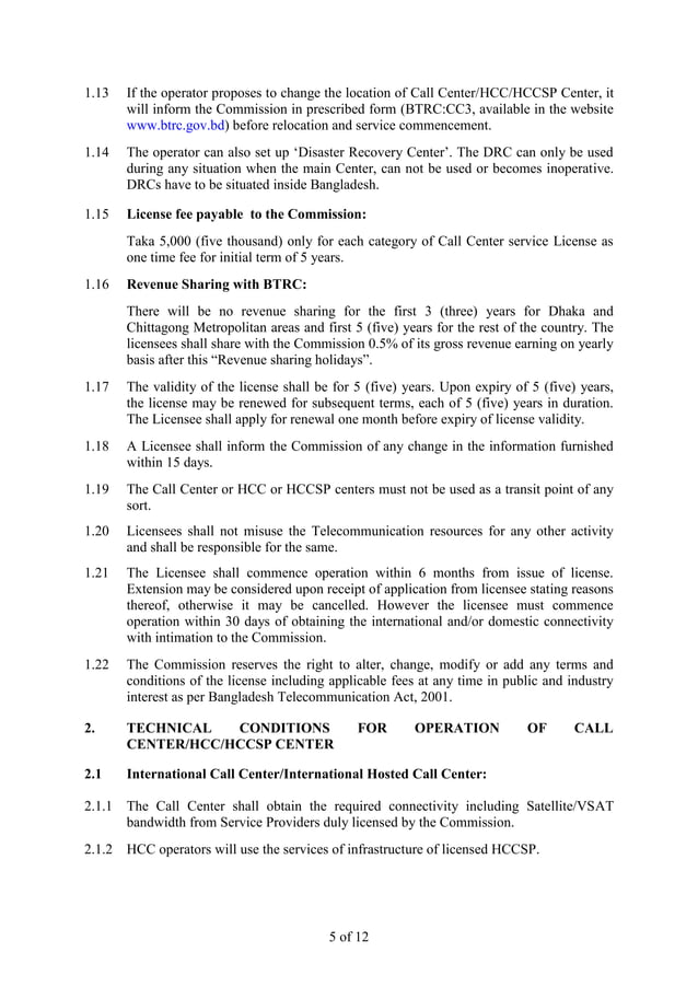Callcentre guidelines | PDF