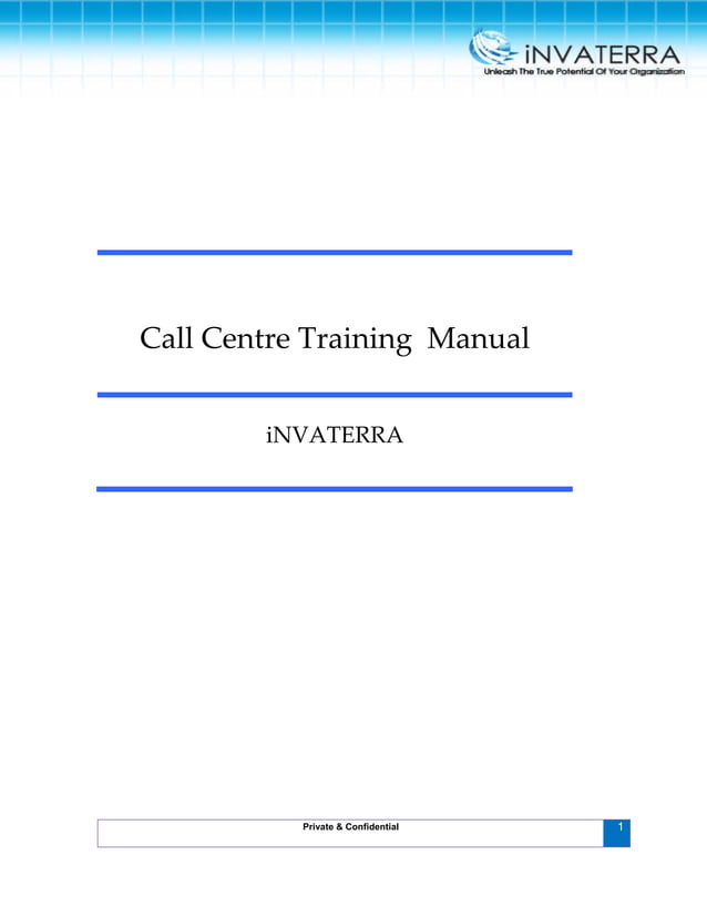 Call centre training manual | PDF | Sales | Business