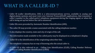 Caller ID Android Application | PPT