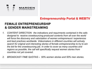 WEB TV CHANNEL for Female Entrepreneurship | PDF | Internet | Computing