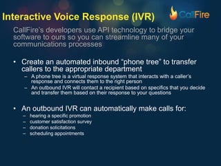 CallFire Platform and Product Suite | PPT