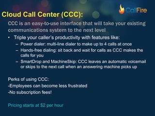 CallFire Platform and Product Suite | PPT