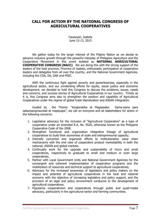 Call for Action Summary | PDF | Civic affairs | Politics