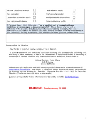 SUSI 2019 - for secondary school educators final | PDF