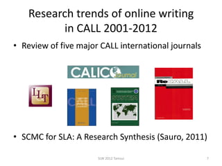 CMC for EFL writing instruction 20120430 | PPT
