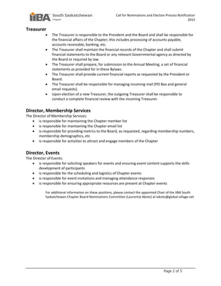 Call for Nominations | PDF