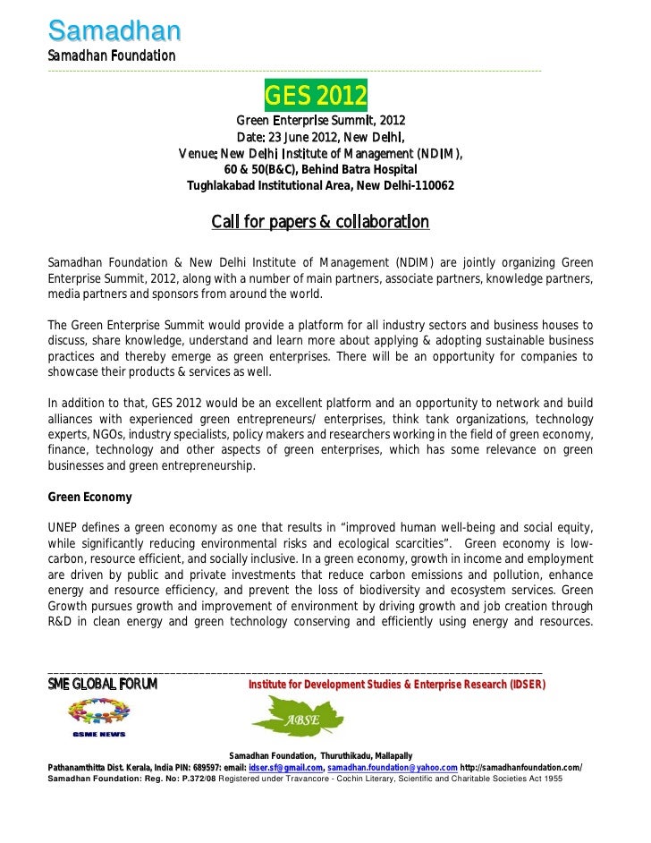 Call For Papers Example – Call For Book Chapters – BEYS