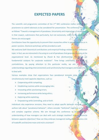 Call for papers mie2019 | PDF | Business Expos & Conferences | Events