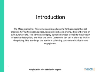 Magento Call for price extension: User Guide | PPT