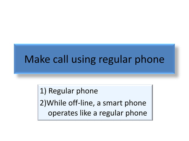 Call from regular phone | PPT | Free Download
