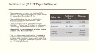 Submit Your Research Paper | Publish Research Paper | IJARIIT Journal | PPT