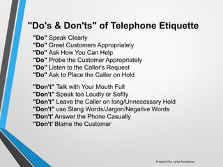 Call handling ettiqutes | PDF