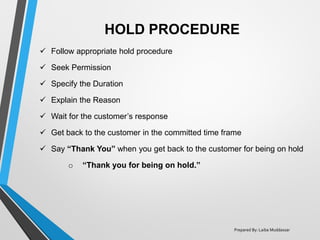 Call handling ettiqutes | PDF