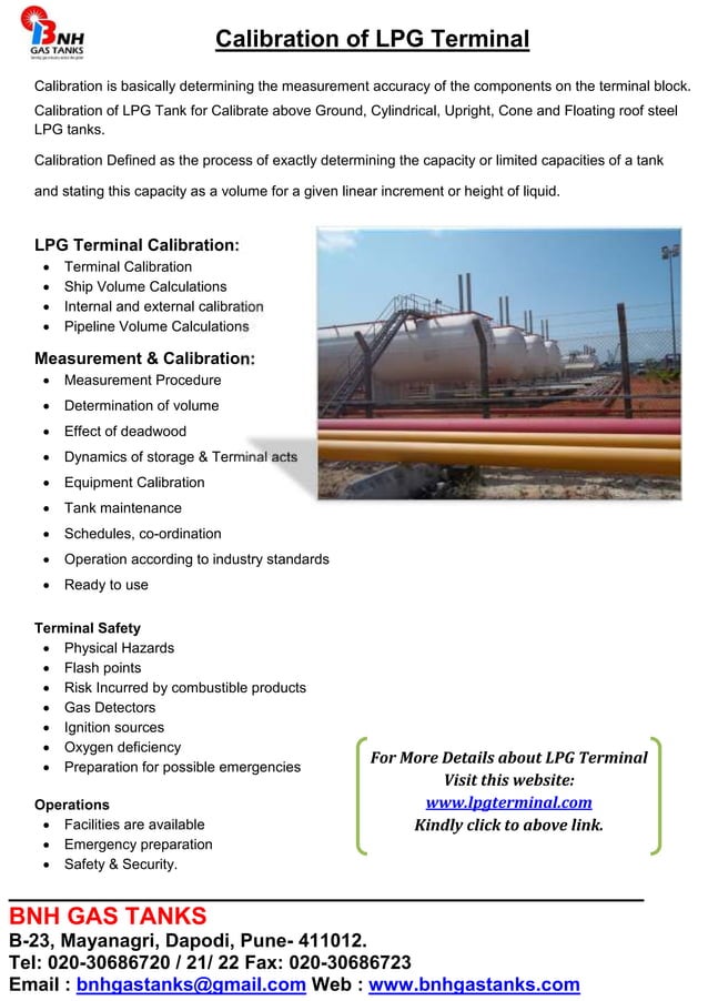 Callibration of LPG Terminal | PDF