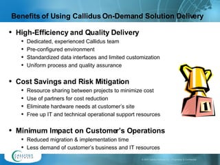 Callidus Software On-Premise To On-Demand Migration | PPT