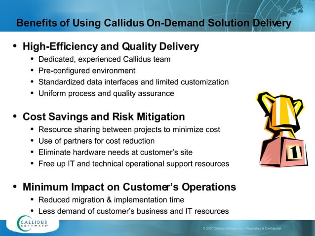 Callidus Software On-Premise To On-Demand Migration | PPT | Cloud ...