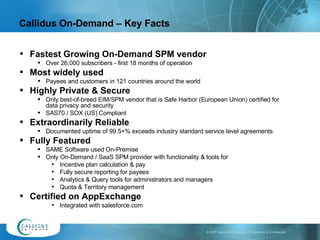 Callidus Software On-Premise To On-Demand Migration | PPT