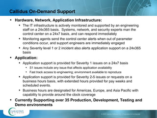 Callidus Software On-Premise To On-Demand Migration | PPT