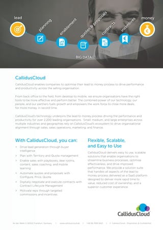 Callidus Cloud - What is lead to money | PDF