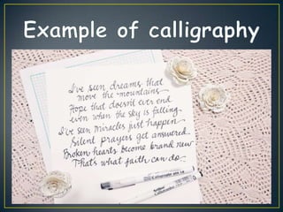 Calligraphy | PPTX