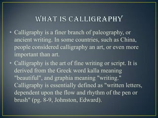 Calligraphy PPT