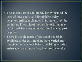 Calligraphy | PPTX