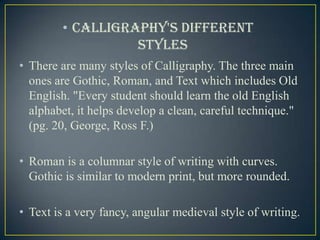 Calligraphy | PPTX