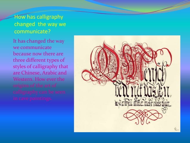 Calligraphy | PPTX | Drawing and Sketching | Arts and Crafts