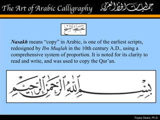 Calligraphy presentation | PPT