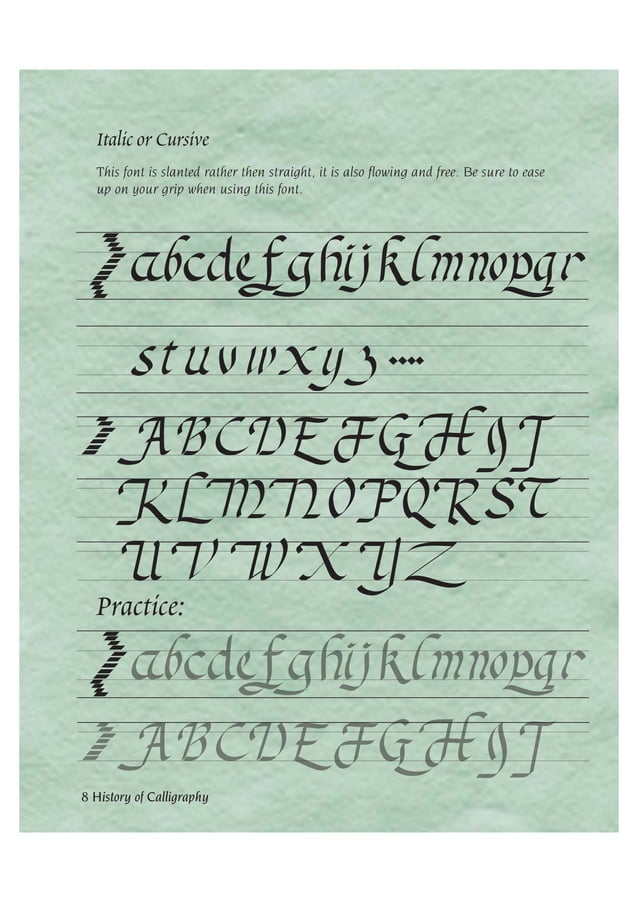 Calligraphy 102 | PDF