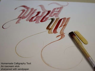 Gujarati Calligraphy - An Introduction | PPTX