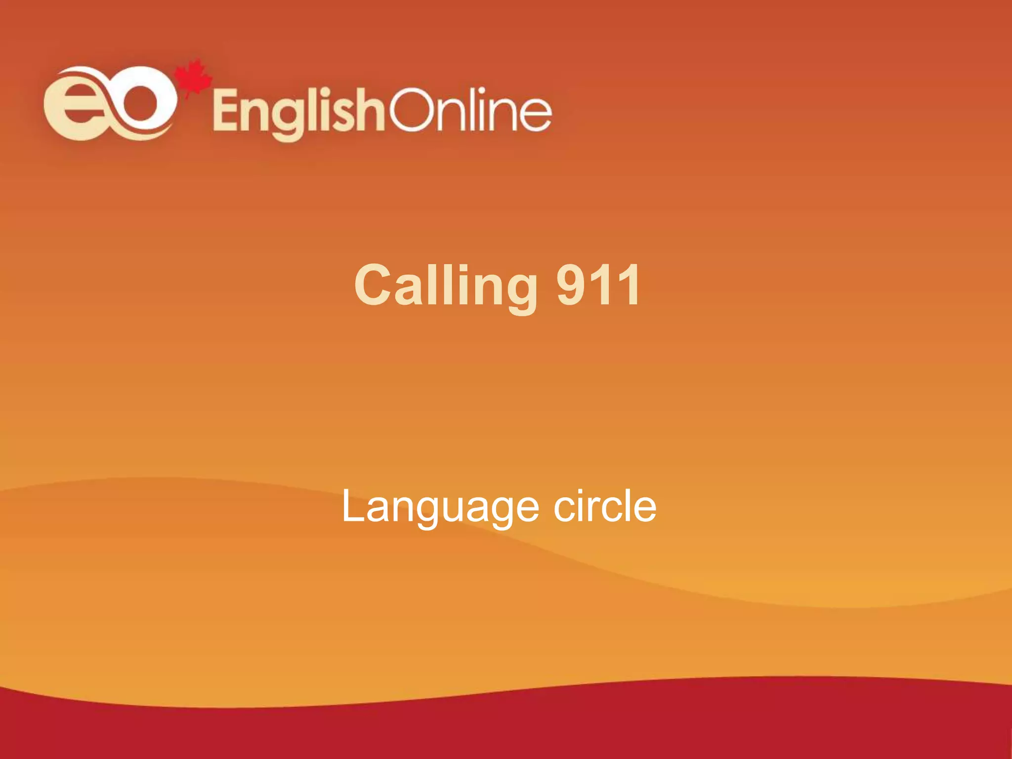 Calling 9 1-1 | PPT