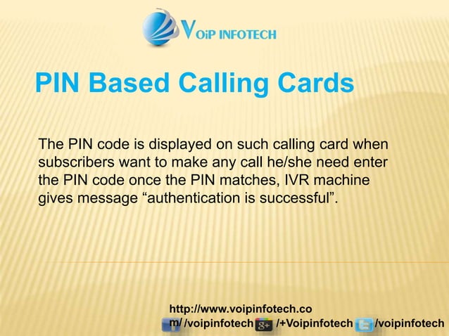 Calling card system | PPT