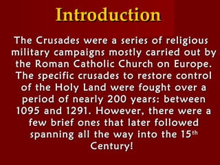 Calling for a crusade webquest[1] | PPT | Christianity | Religion ...