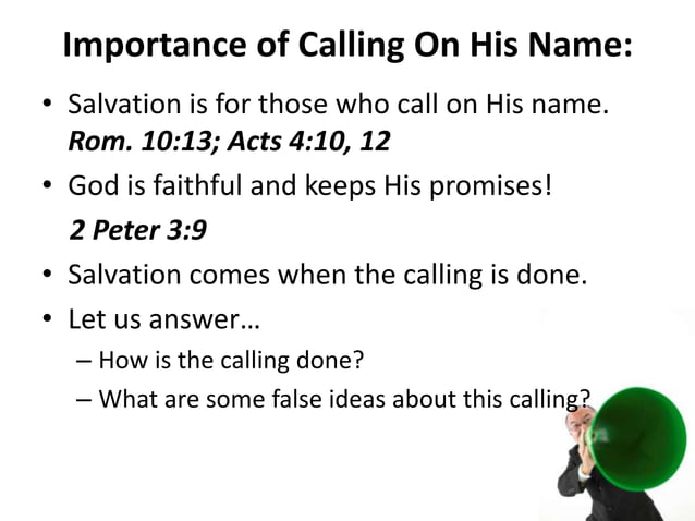 Calling on the name of the lord | PPTX | Christianity | Religion ...