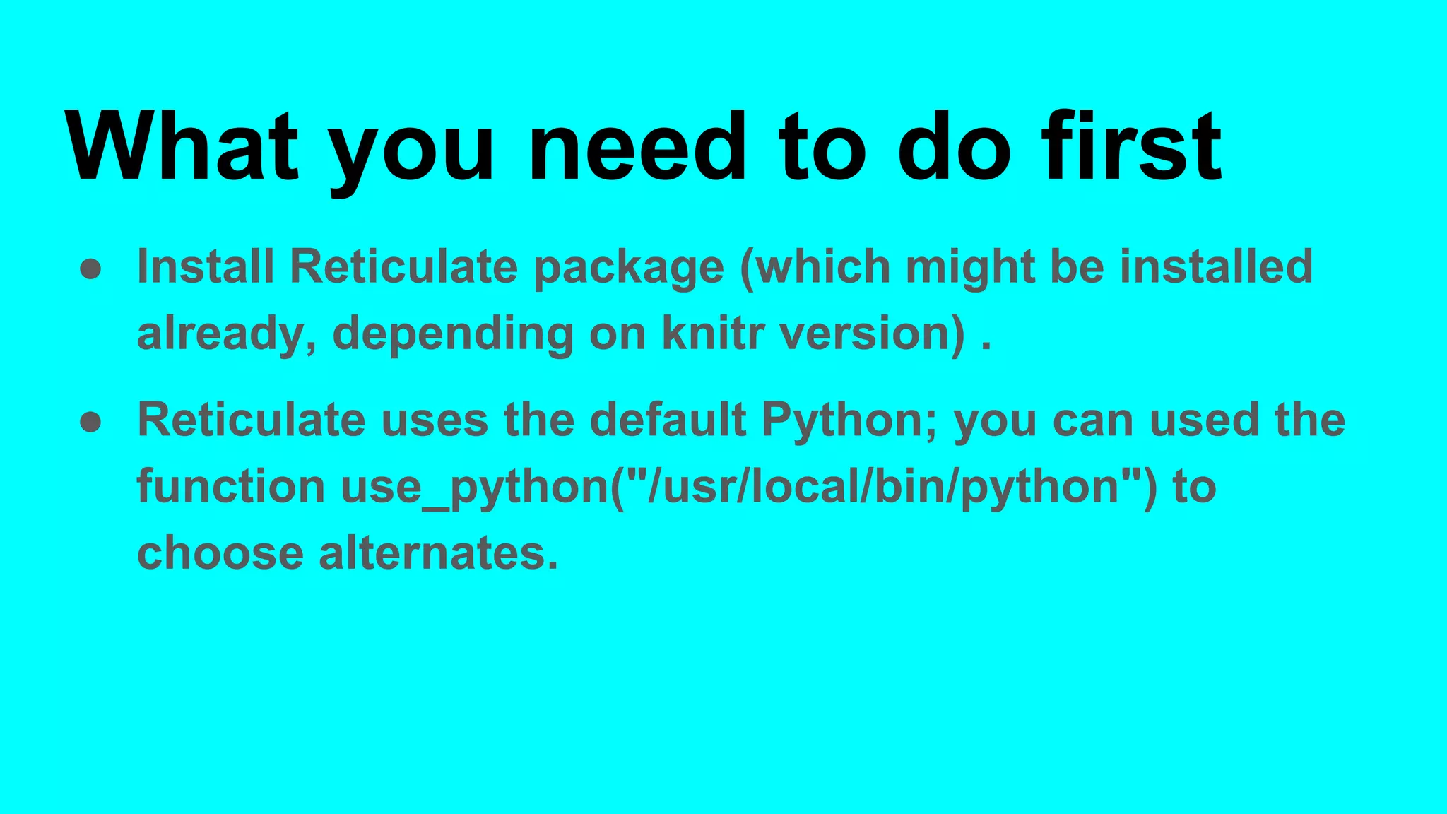 Calling Python From R Ppt