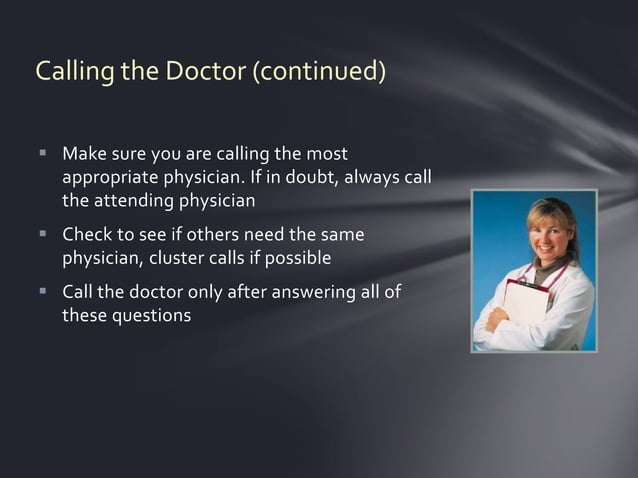 Calling the doctor | PPTX