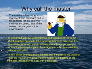 Calling the master | PPT
