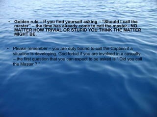 Calling the master | PPT