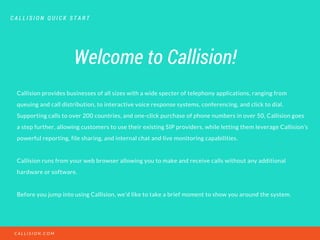 Callision Quick Start | PPT