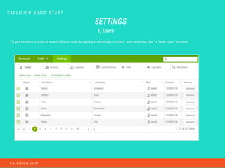 Callision Quick Start | PPT