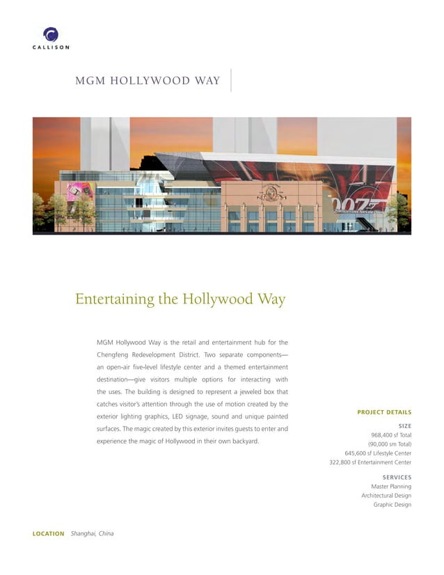 Callison Theme Park Projects | PDF