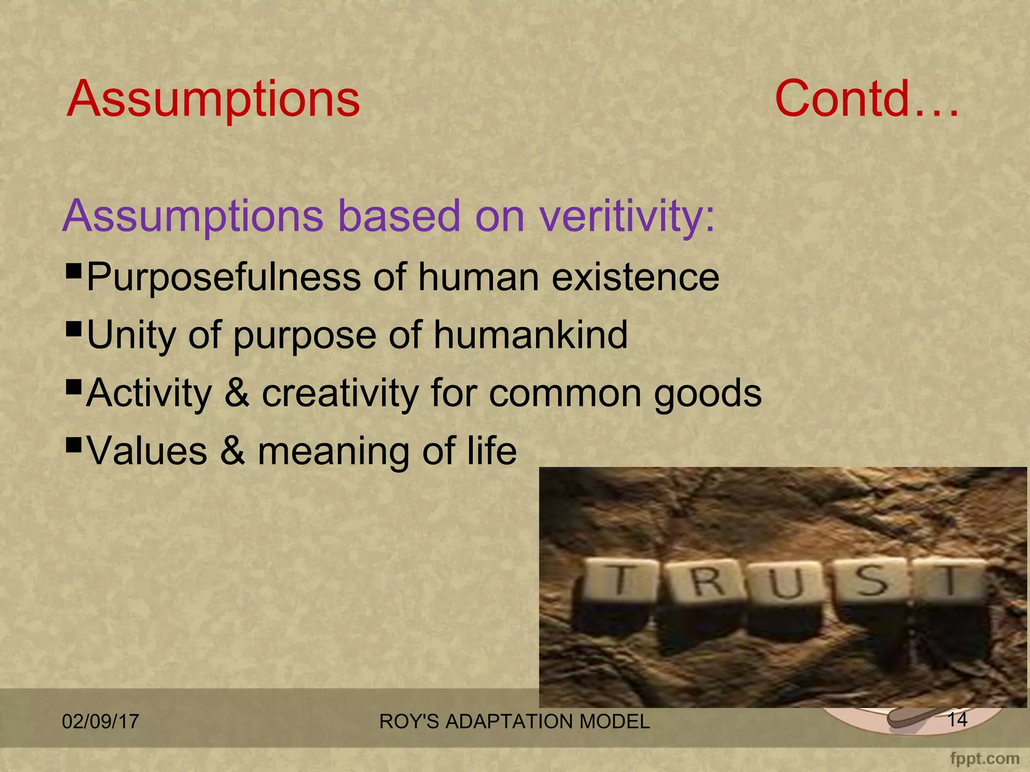 Roy's Adaptation Model | PPT