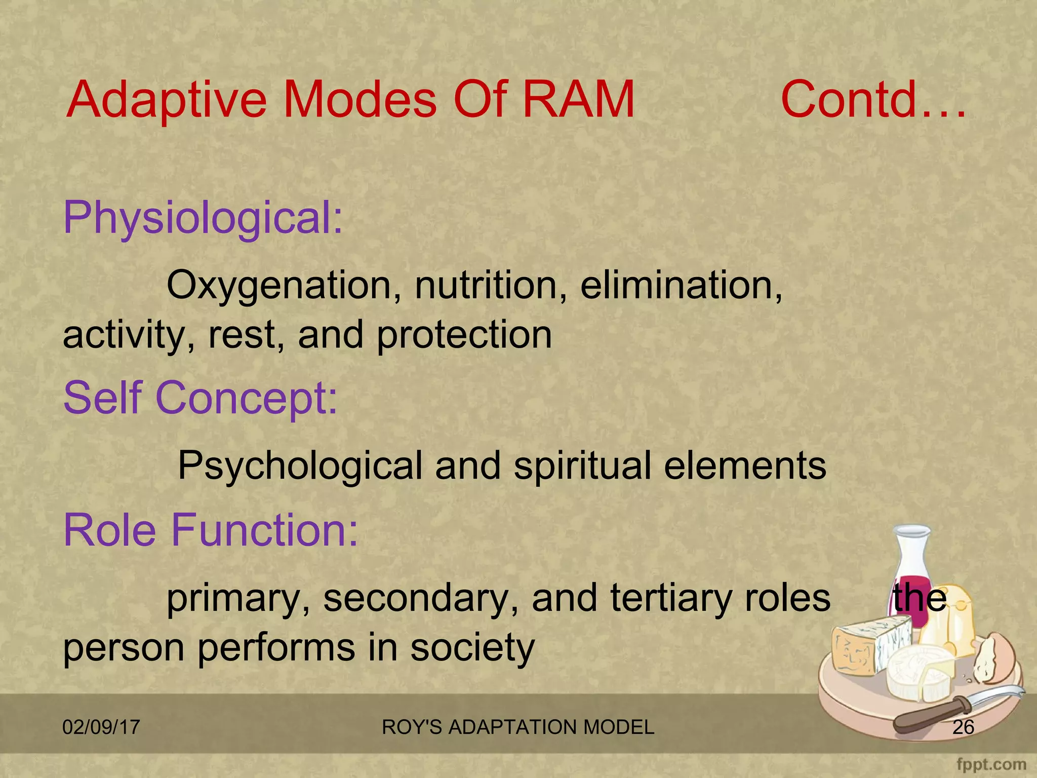 Roy's Adaptation Model | PPT