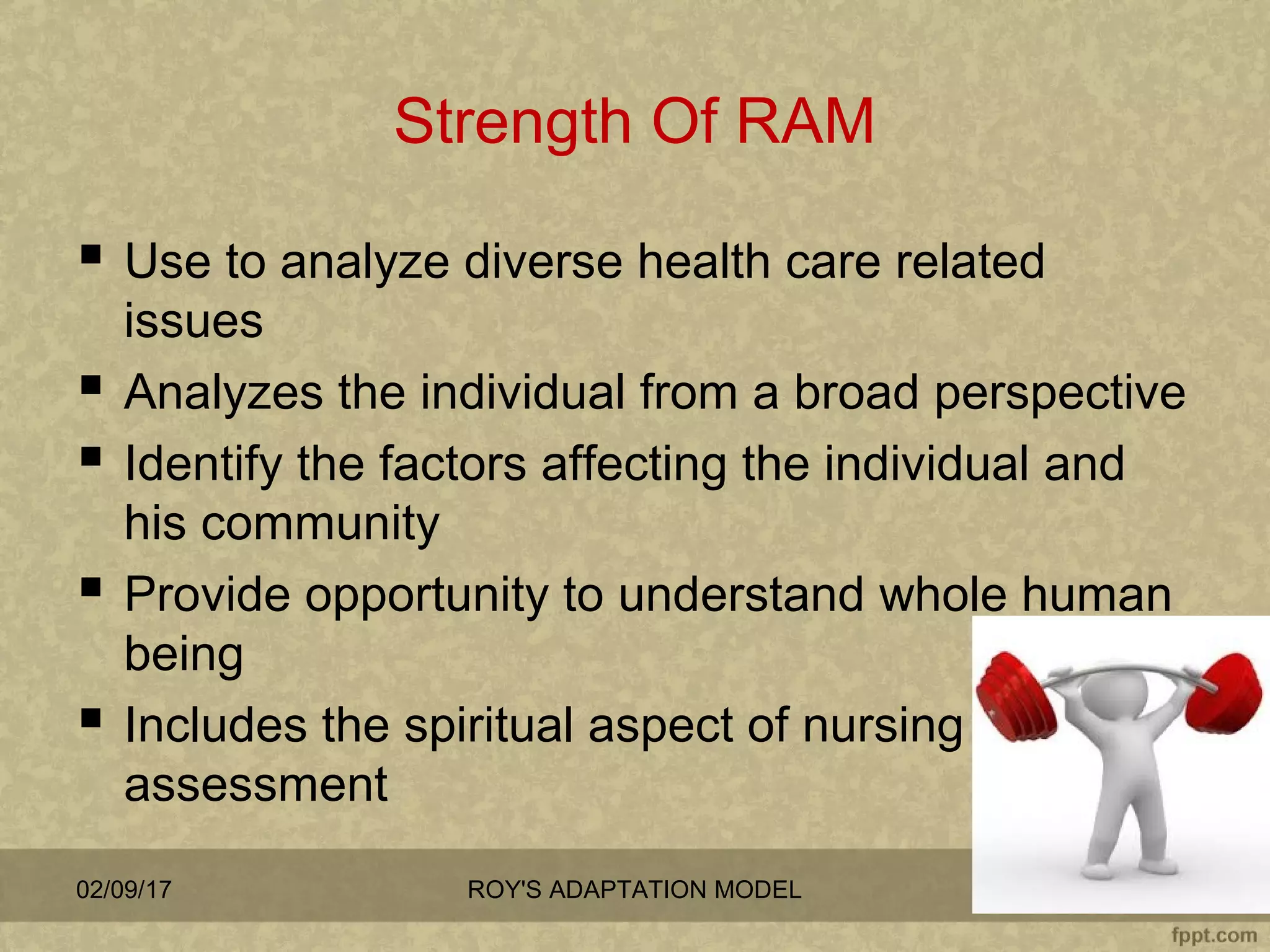 Roy's Adaptation Model | PPT