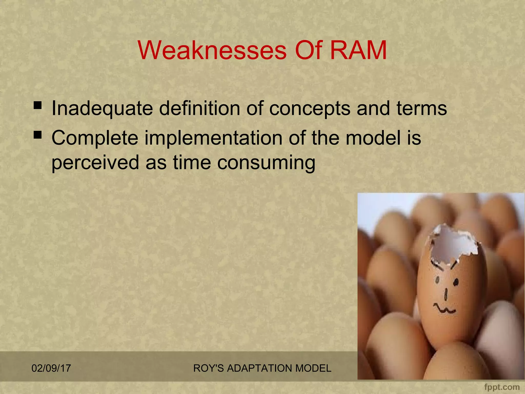 Roy's Adaptation Model | PPT